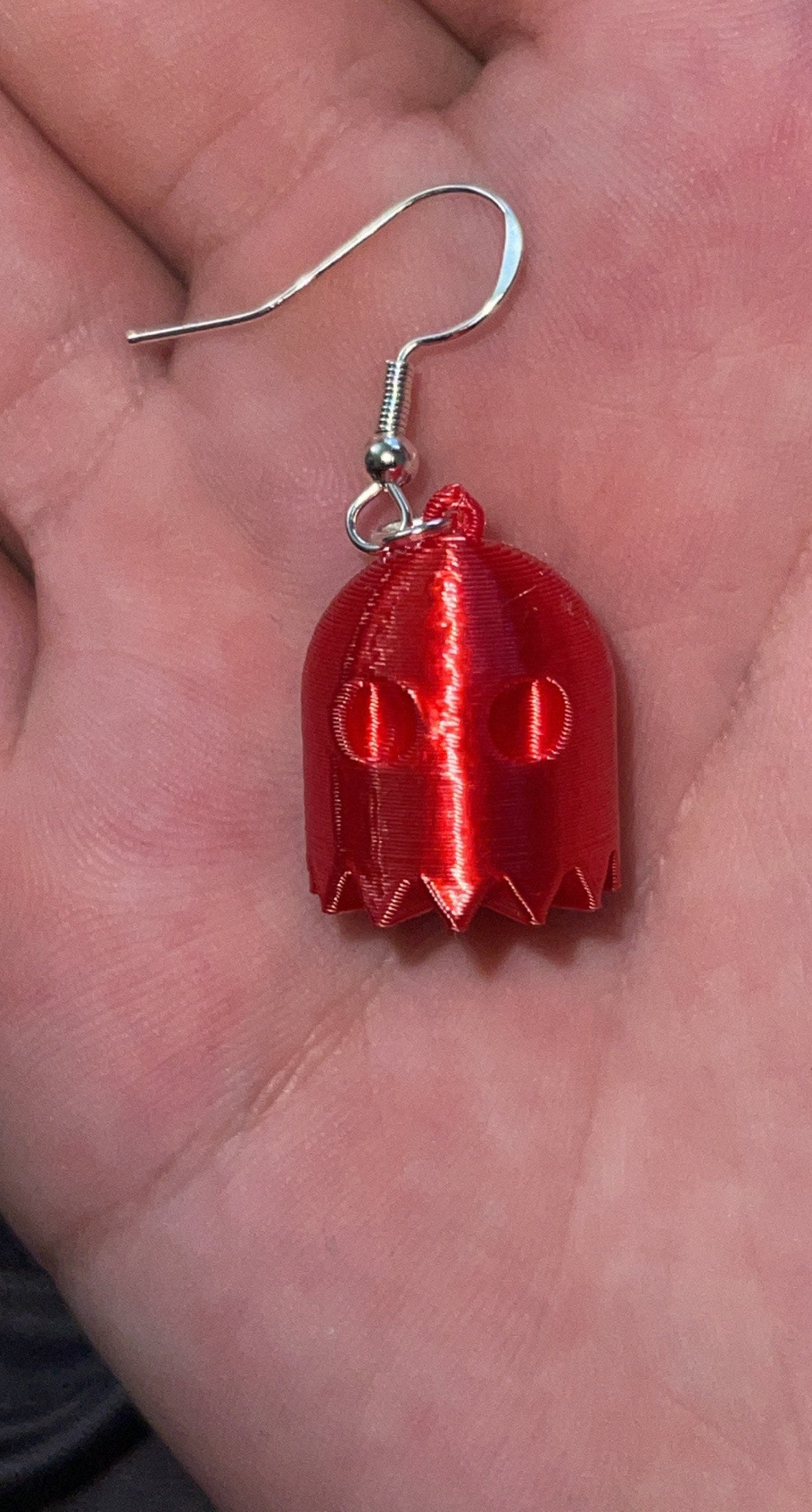 Custom Pac Man Inspired Ghost Ear Rings Sterling Silver, Pick Any ...