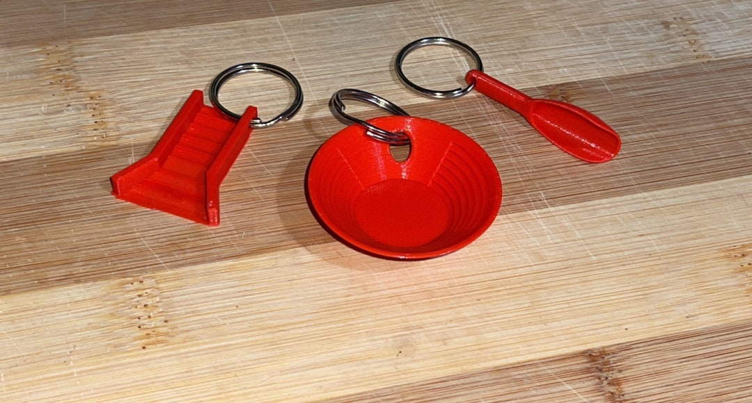 Gold Prospecting Pan Keychain, 3D Printed - Etsy