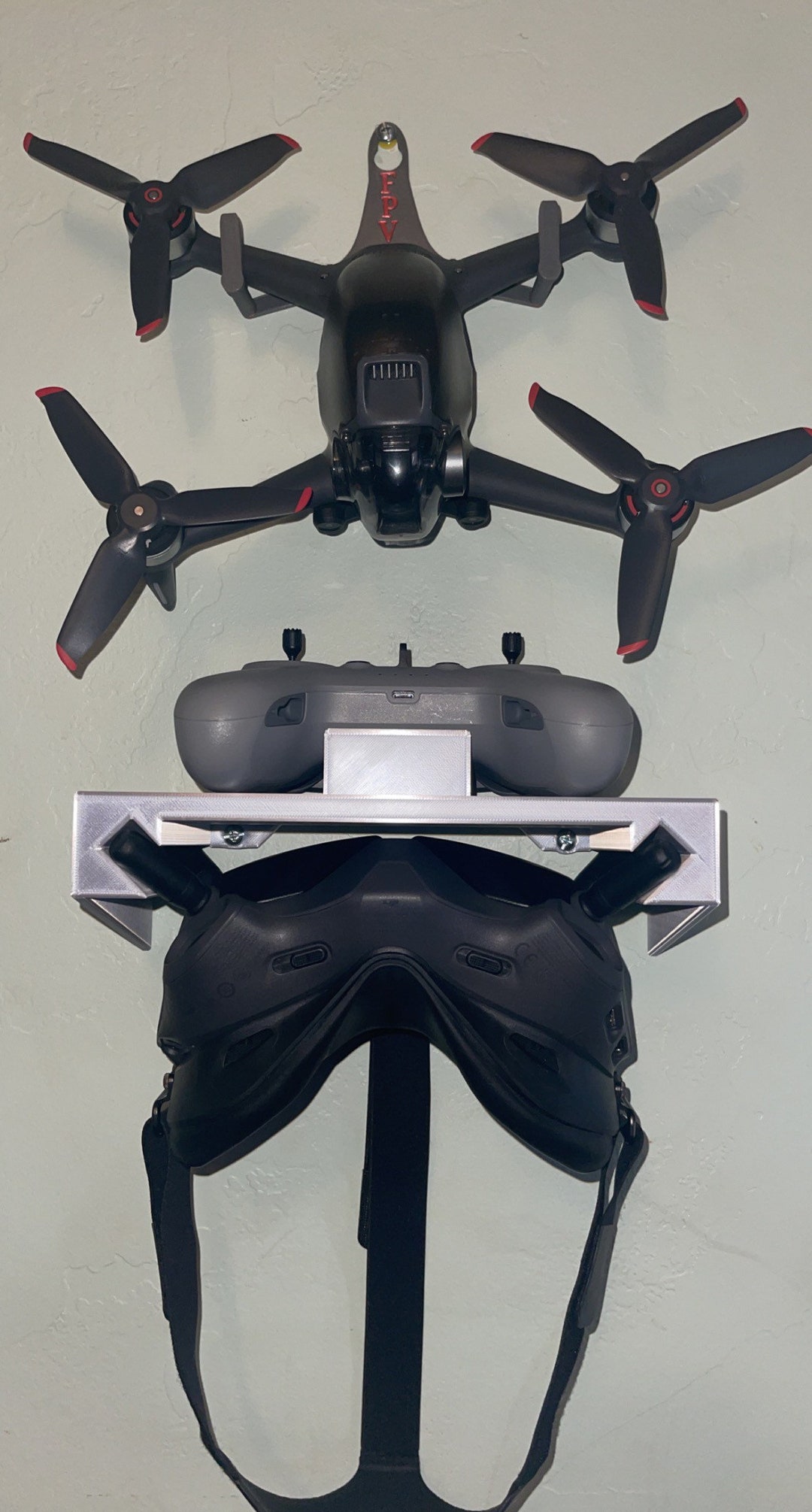 Dji Fpv Goggles and Controller Wall Mount and Drone Wall Mount Combo ...