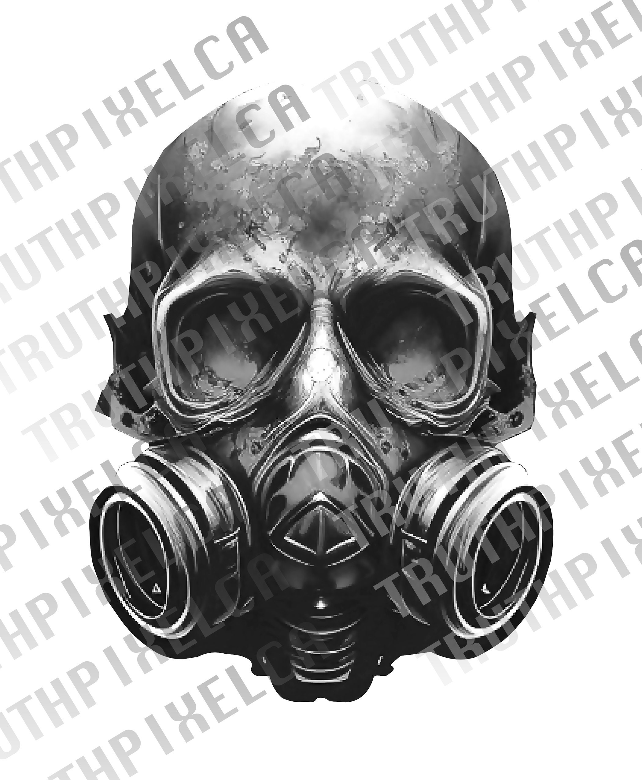 Skull Gas Mask: Gothic Biohazard Art (digital Download) - Etsy