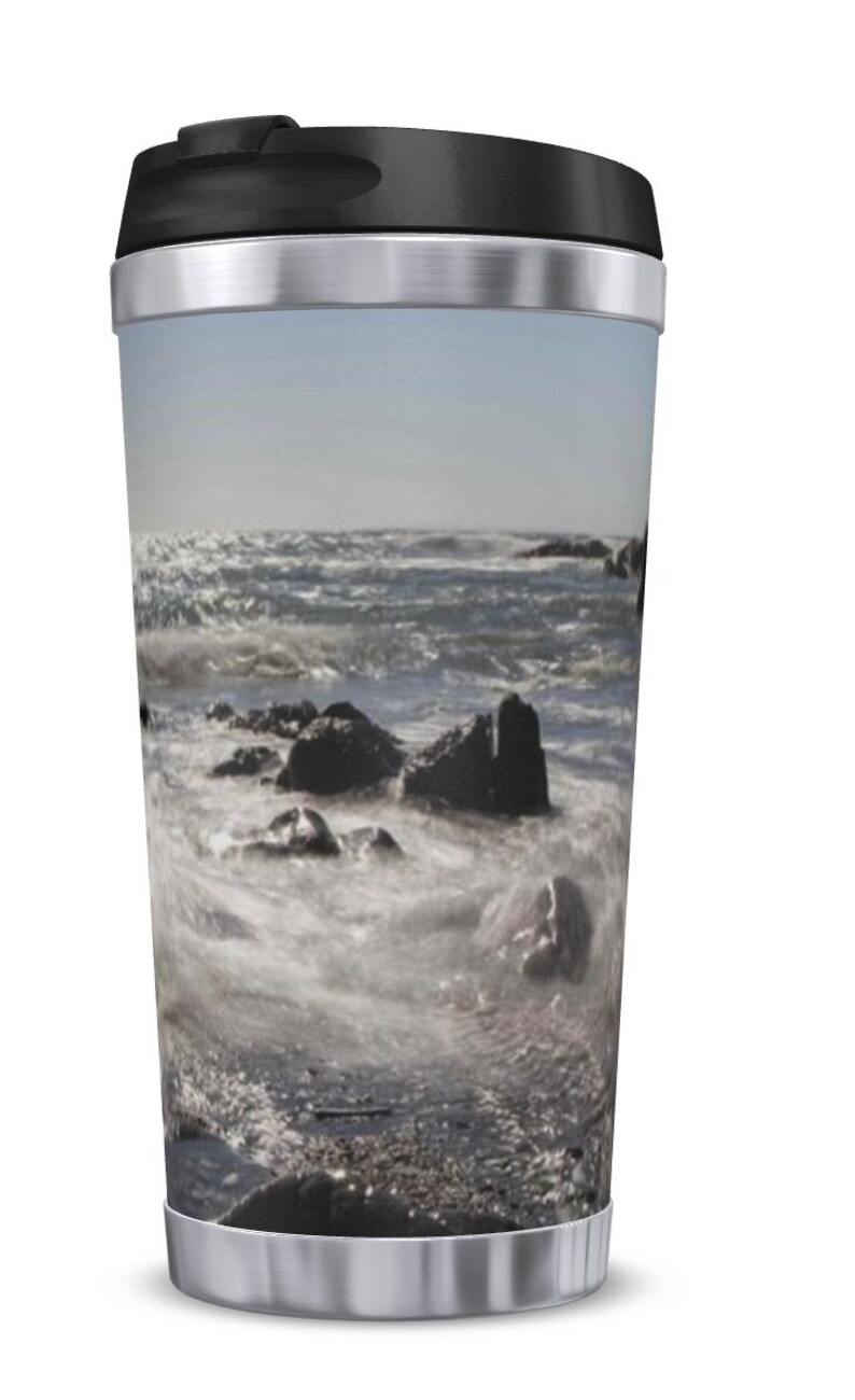 Sunny Beach With Crashing Waves - Printable Photography - Grunta Beach ...