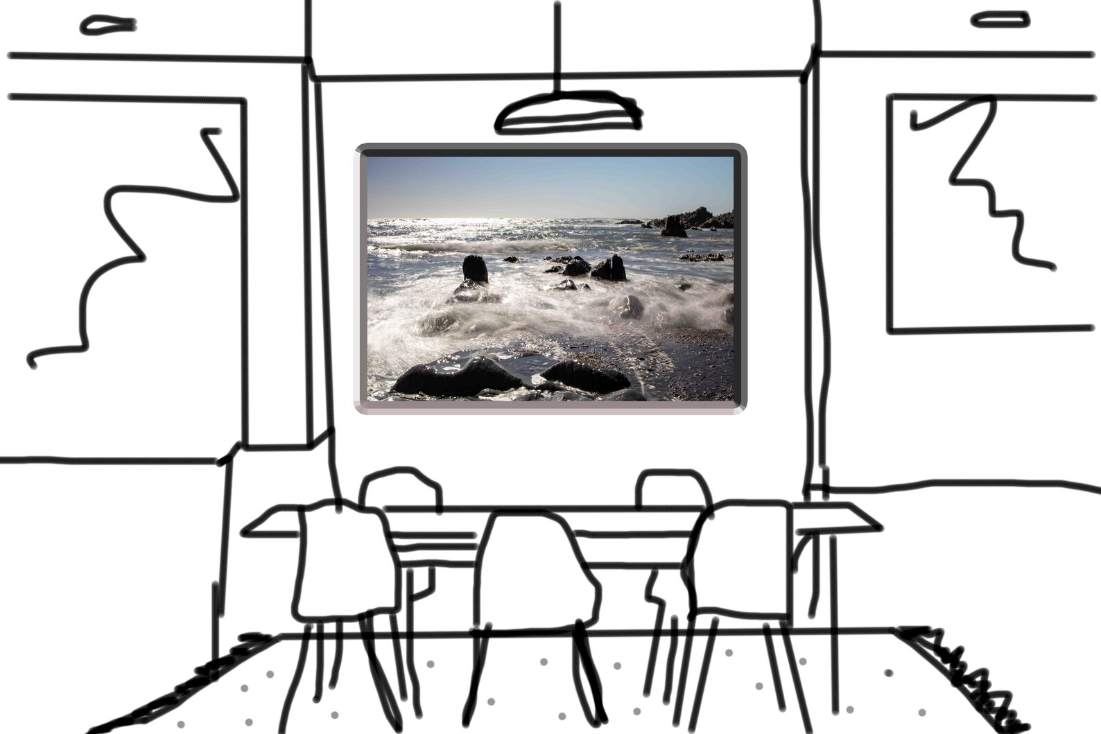 Sunny Beach With Crashing Waves - Printable Photography - Grunta Beach ...
