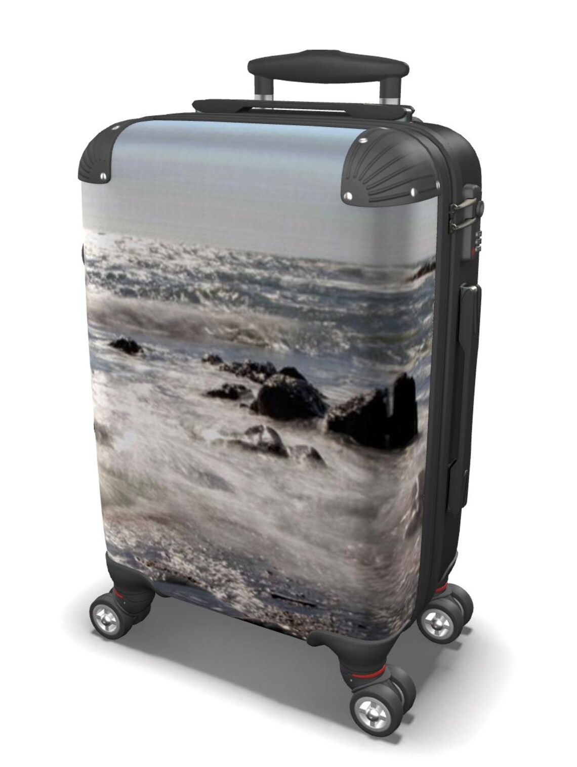 Sunny Beach With Crashing Waves - Printable Photography - Grunta Beach ...