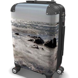 Sunny Beach With Crashing Waves - Printable Photography - Grunta Beach ...