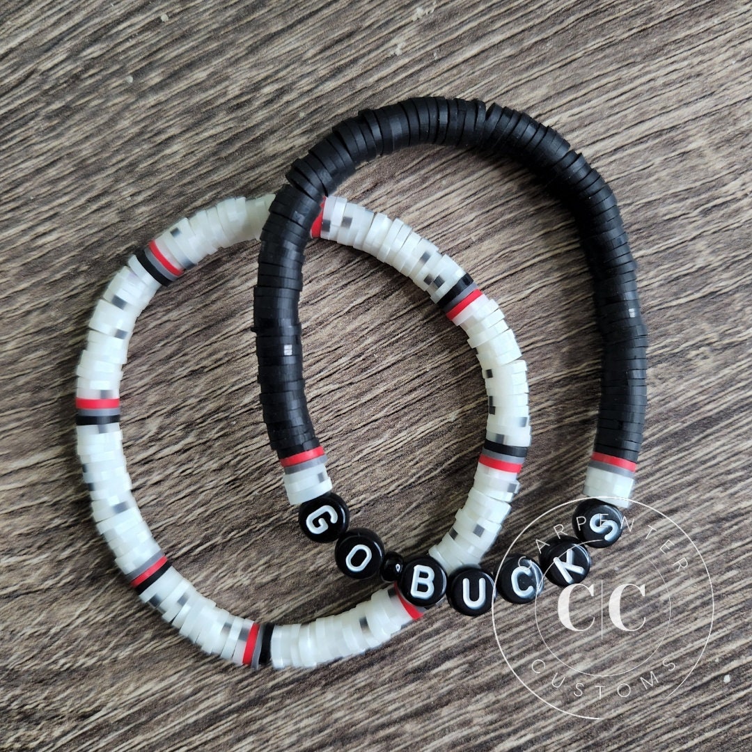 Custom Heishi Ohio Bracelet | Personalized Word Bracelet - Etsy