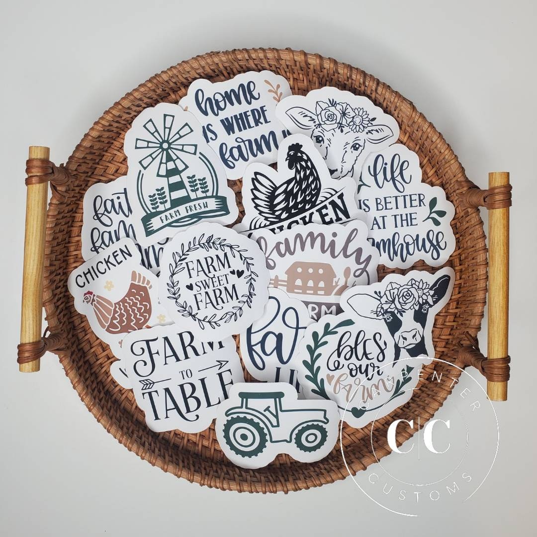 Farm Life Stickers Farm Life Sticker Bundle Bulk Stickers Sticker Pack ...