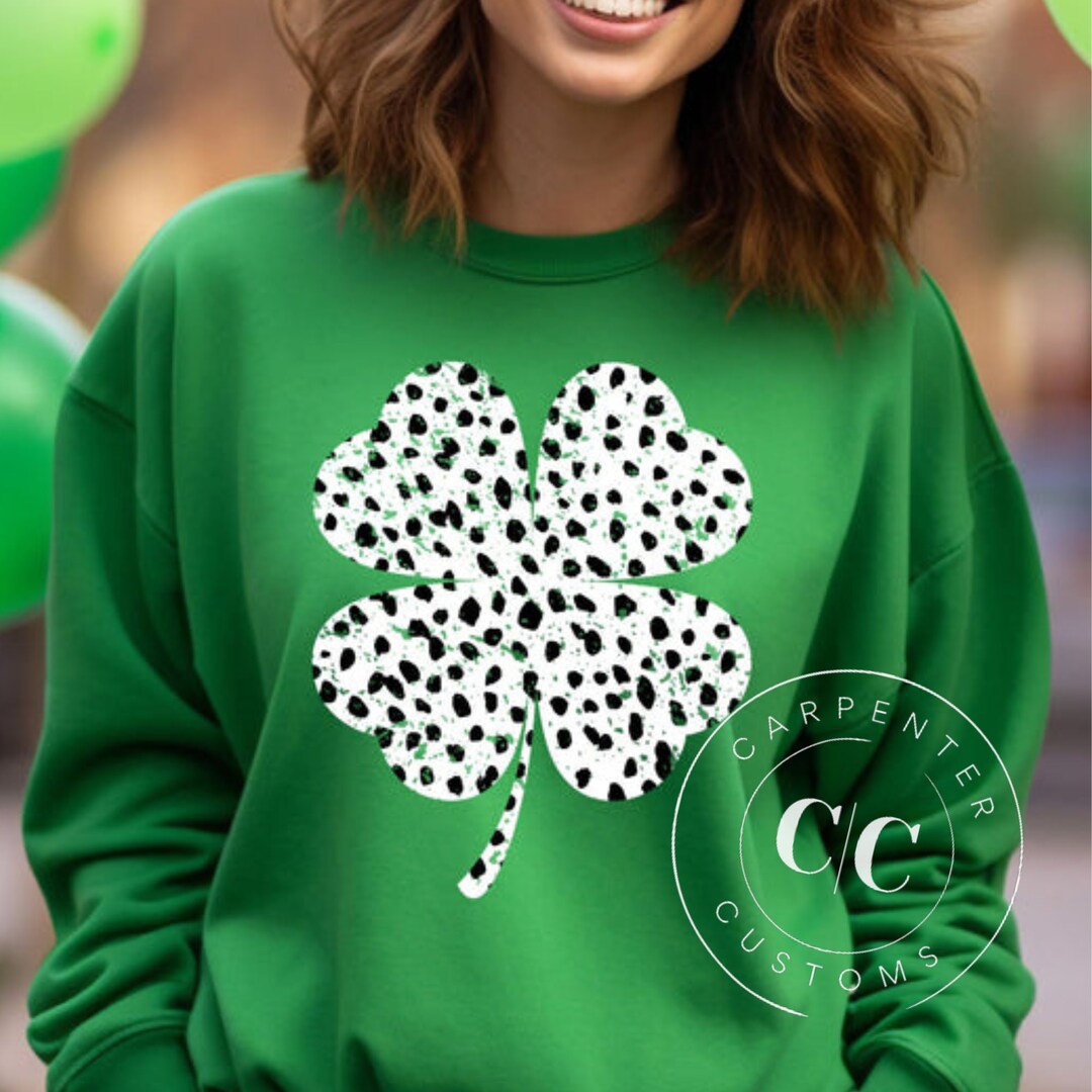 Spotted Clover Crewneck - Etsy