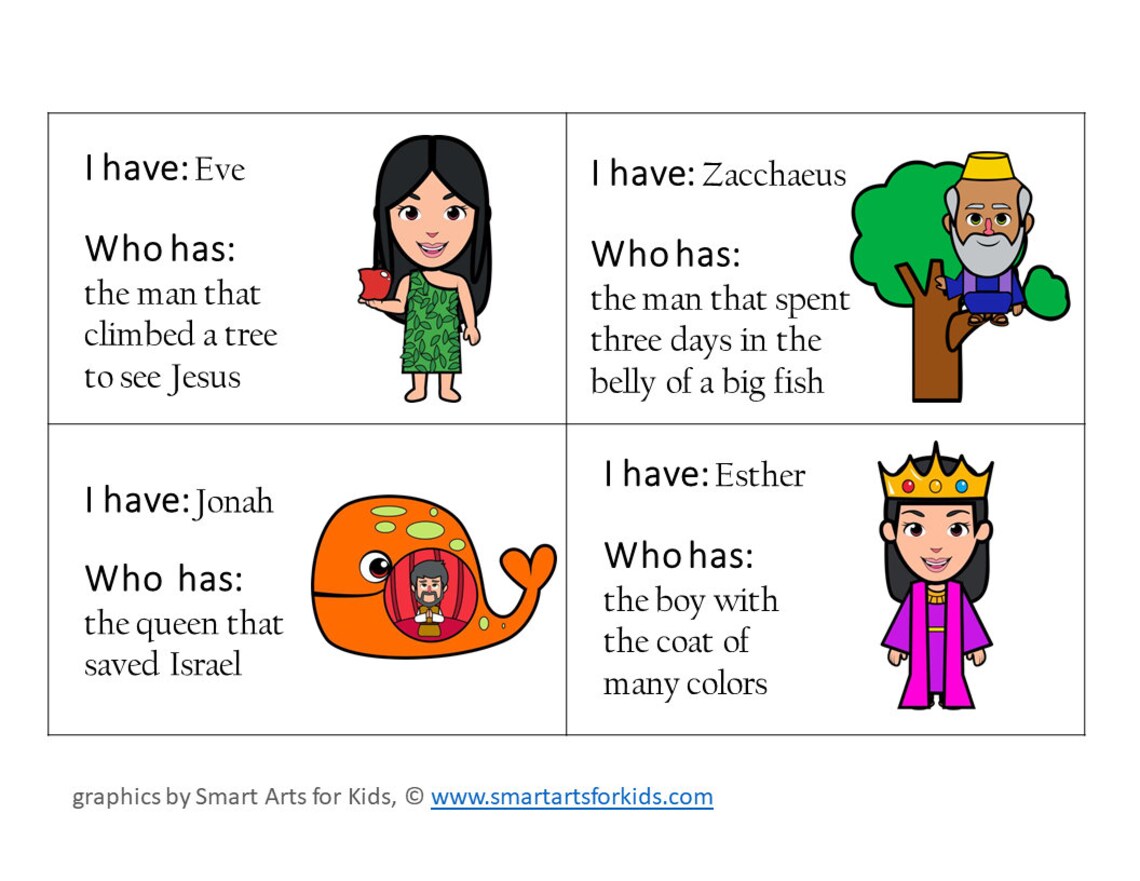 Bible Game | Bible Characters | Christian Faith | Bible Game for Kids ...
