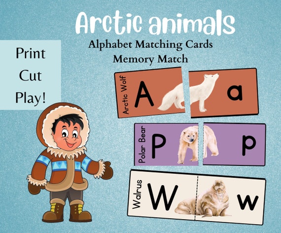 Printable Alphabet Matching Game Preschool Homeschool | Etsy