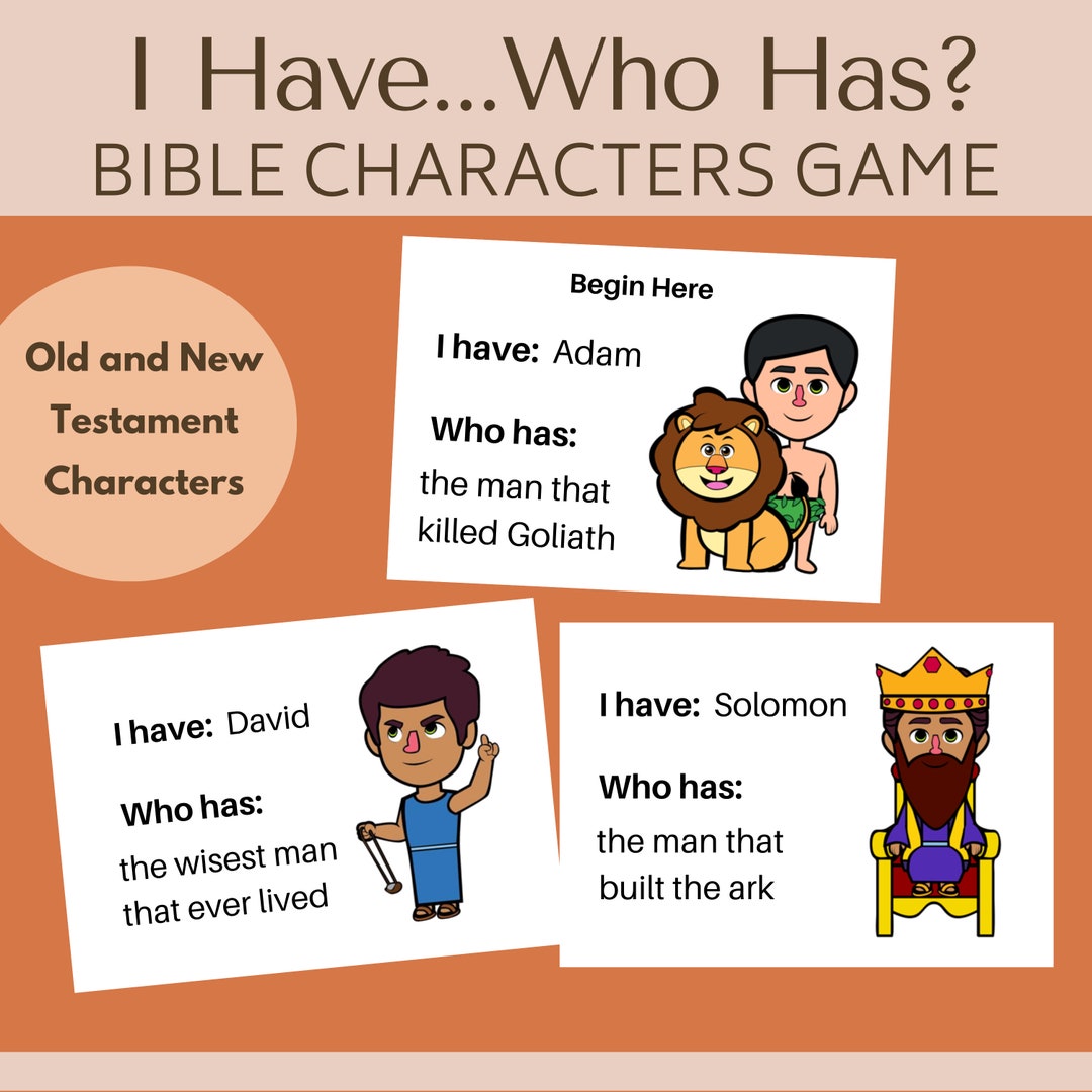 Bible Game | Bible Characters | Christian Faith | Bible Game for Kids ...