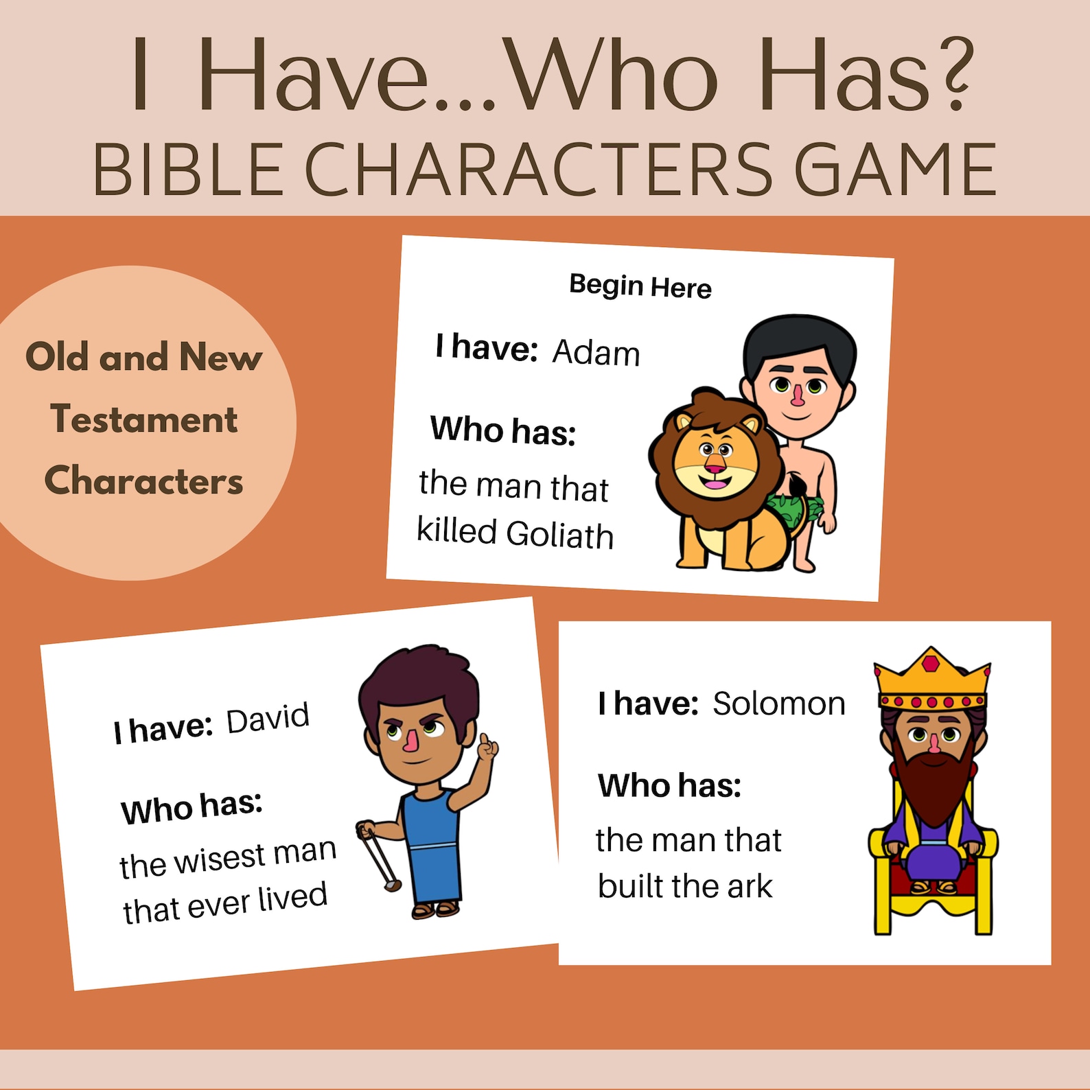 Bible Game | Bible Characters | Christian Faith | Bible Game for Kids ...
