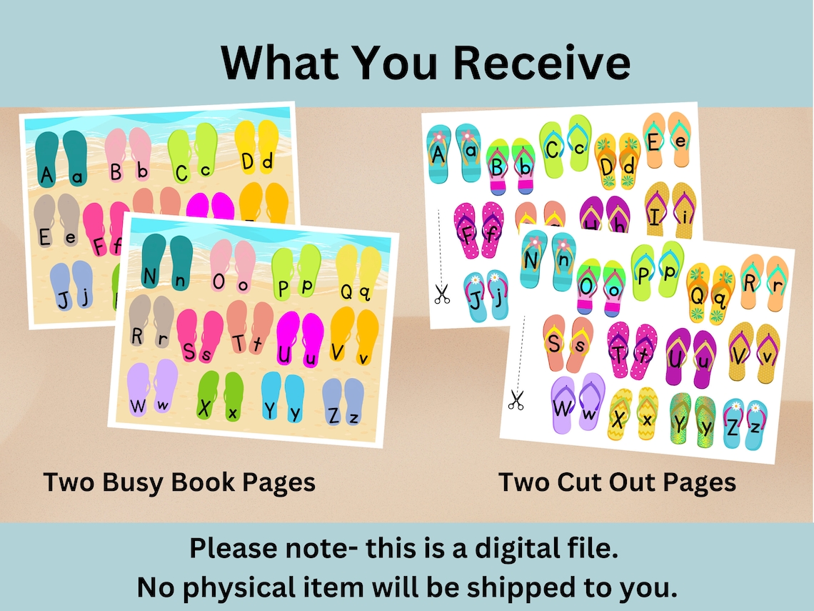 Preschool Busy Book | Alphabet Matching | Quiet Book | Preschool ...