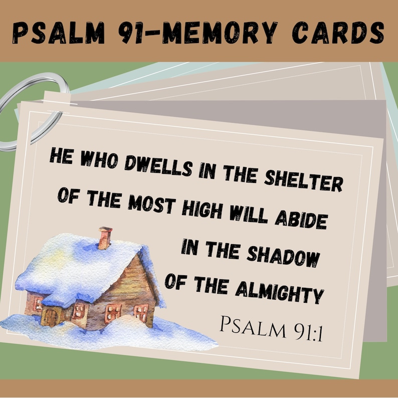Psalm 91 | Bible Memory | Sunday School | Homeschool | Bible Verse ...