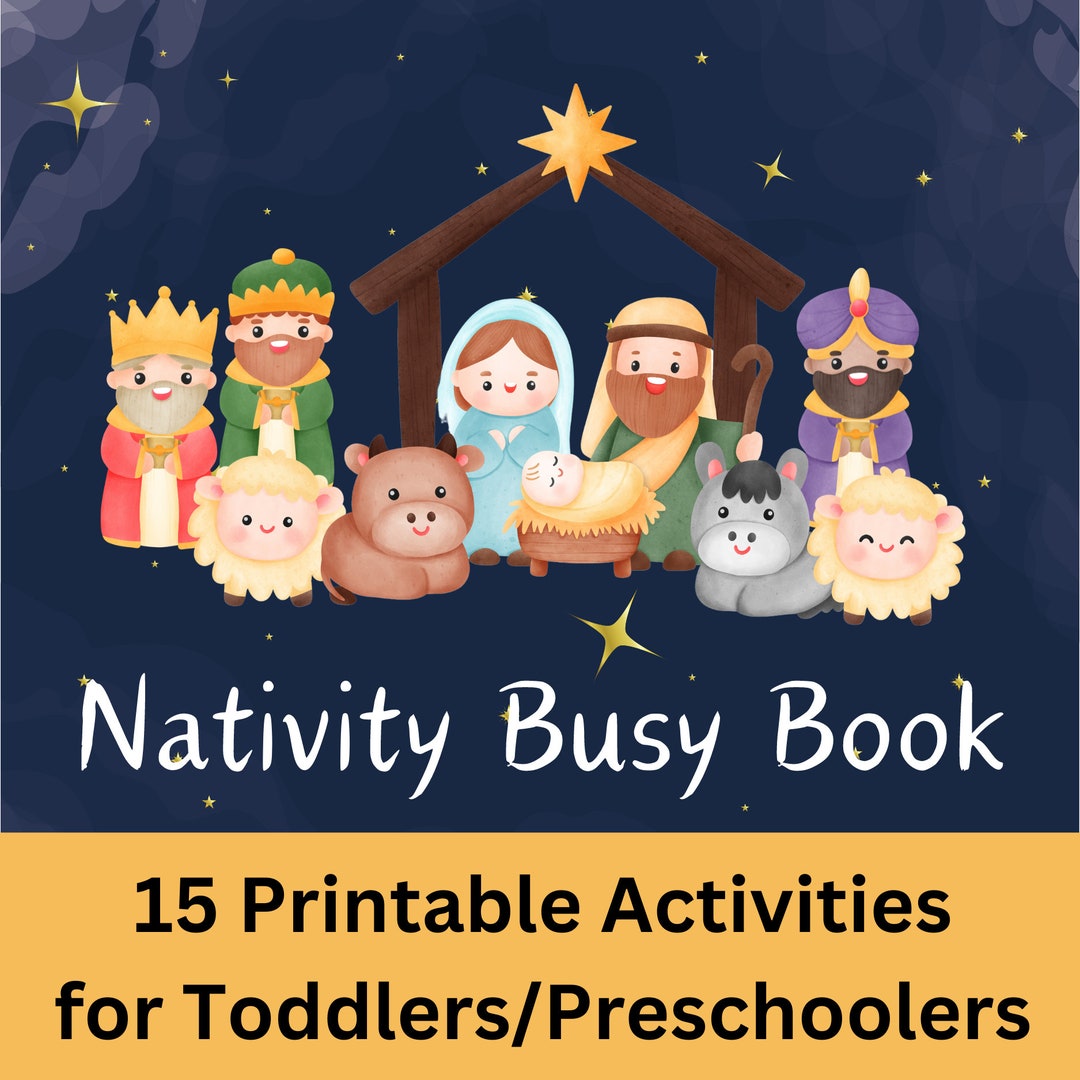 Nativity Busy Book | Christmas | Toddler Preschool Gift L | Printable ...