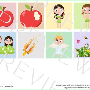 Memory Match | Adam and Eve | Bible Game | Sunday School Activity ...