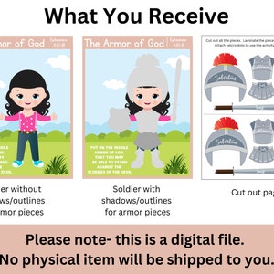 Armor of God | Printable | Busy Book | Quiet Book | Toddler Preschool ...