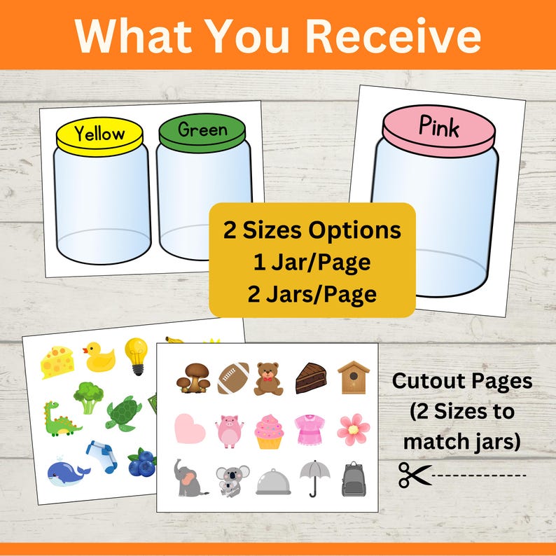 Color Sorting Activity | Preschool & Toddler Learning | Printable Busy ...