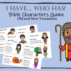 Bible Game Bible Characters Christian Faith Bible Game | Etsy