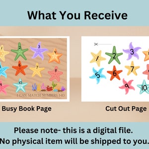 Toddler Busy Book | Ocean Activity Page | Numbers 1-10 | Quiet Book ...