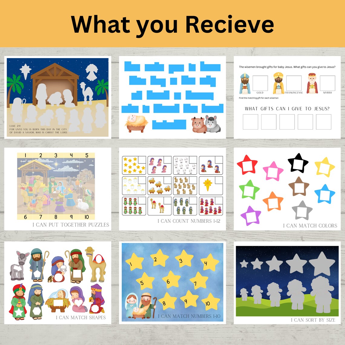 Nativity Busy Book | Christmas | Toddler Preschool Gift L | Printable ...