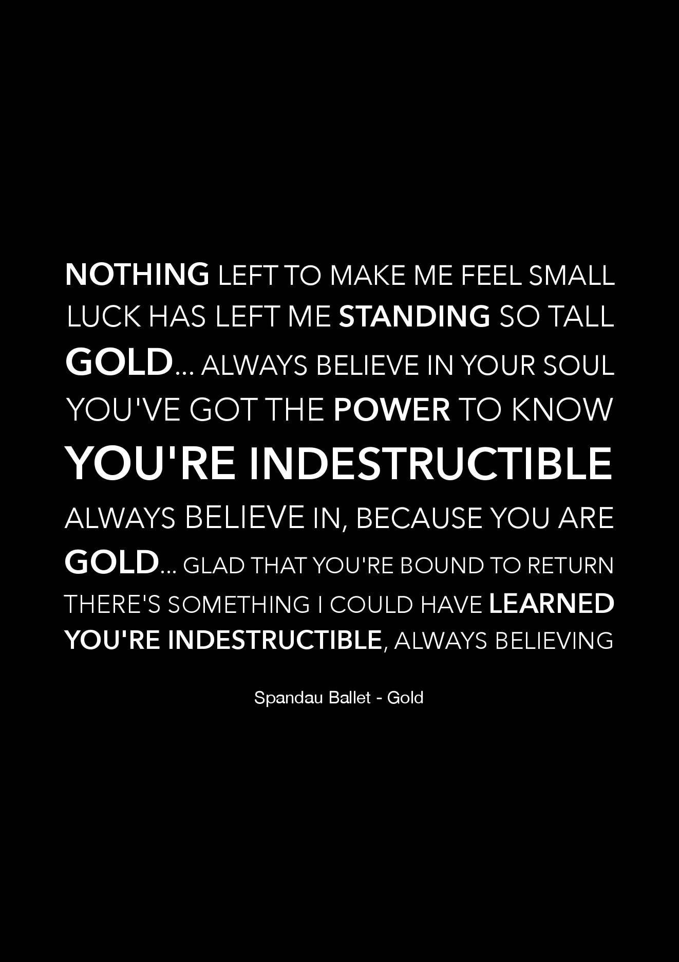 Spandau Ballet Gold