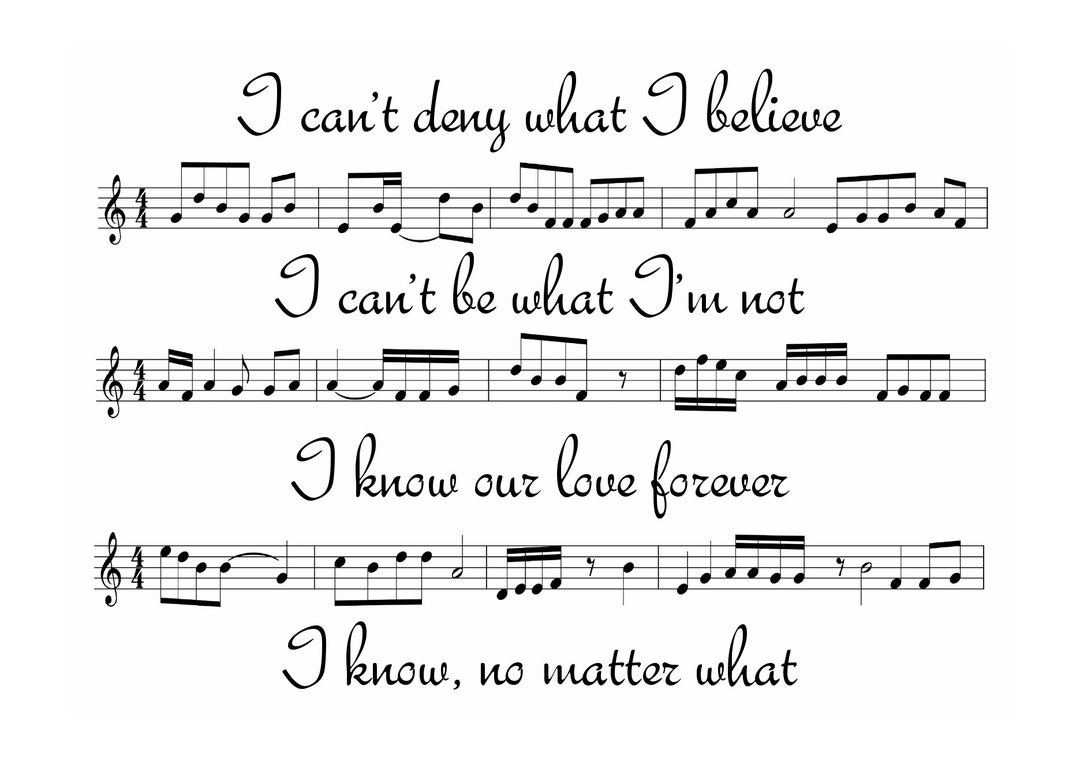 Boyzone - No Matter What - Song Sheet Poster - A4 Size - Etsy