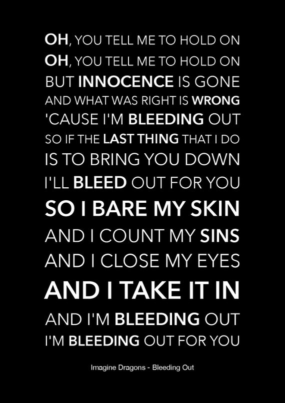 Bleeding Out Imagine Dragons Album Cover