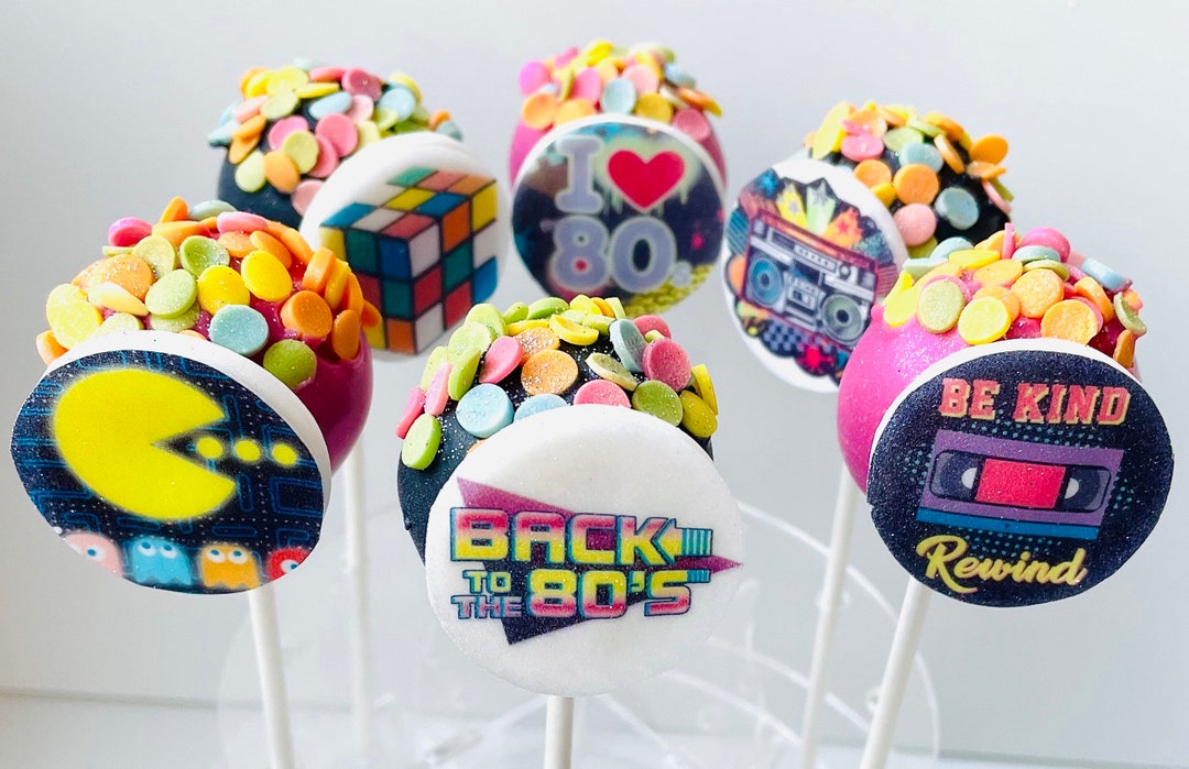 Eighties 80s or Nineties 90s Themed Cake Pops - Etsy UK