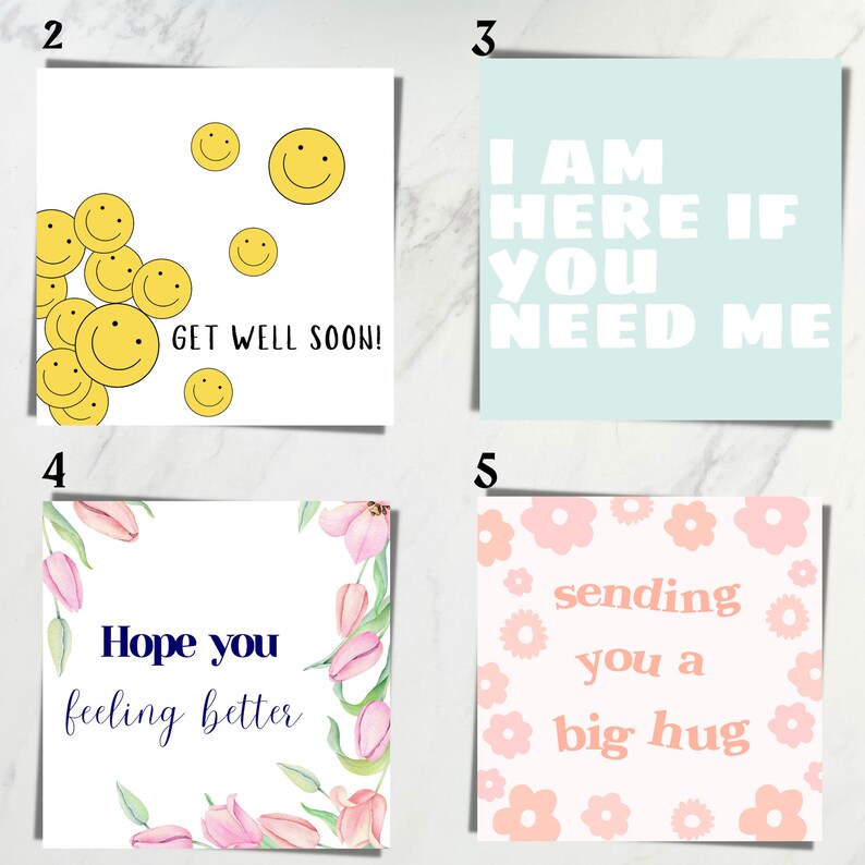 Wishing You a Speedy Recovery Feel Better Gift Box Personalized Card ...