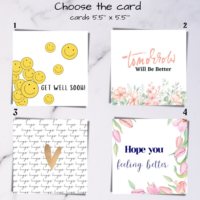 Get Well Soon Feel Better Gift Box Personalized Card Sending You ...