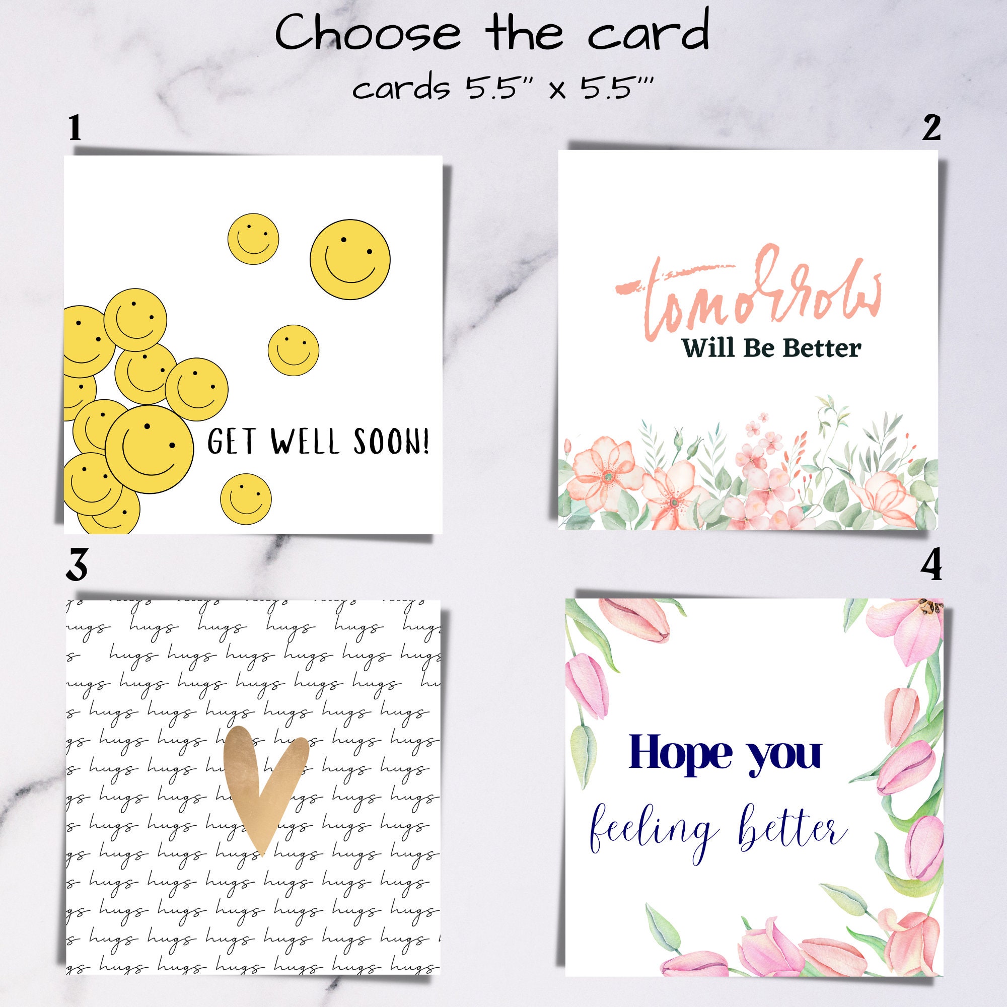 Get Well Soon Feel Better Gift Box Personalized Card Sending You ...