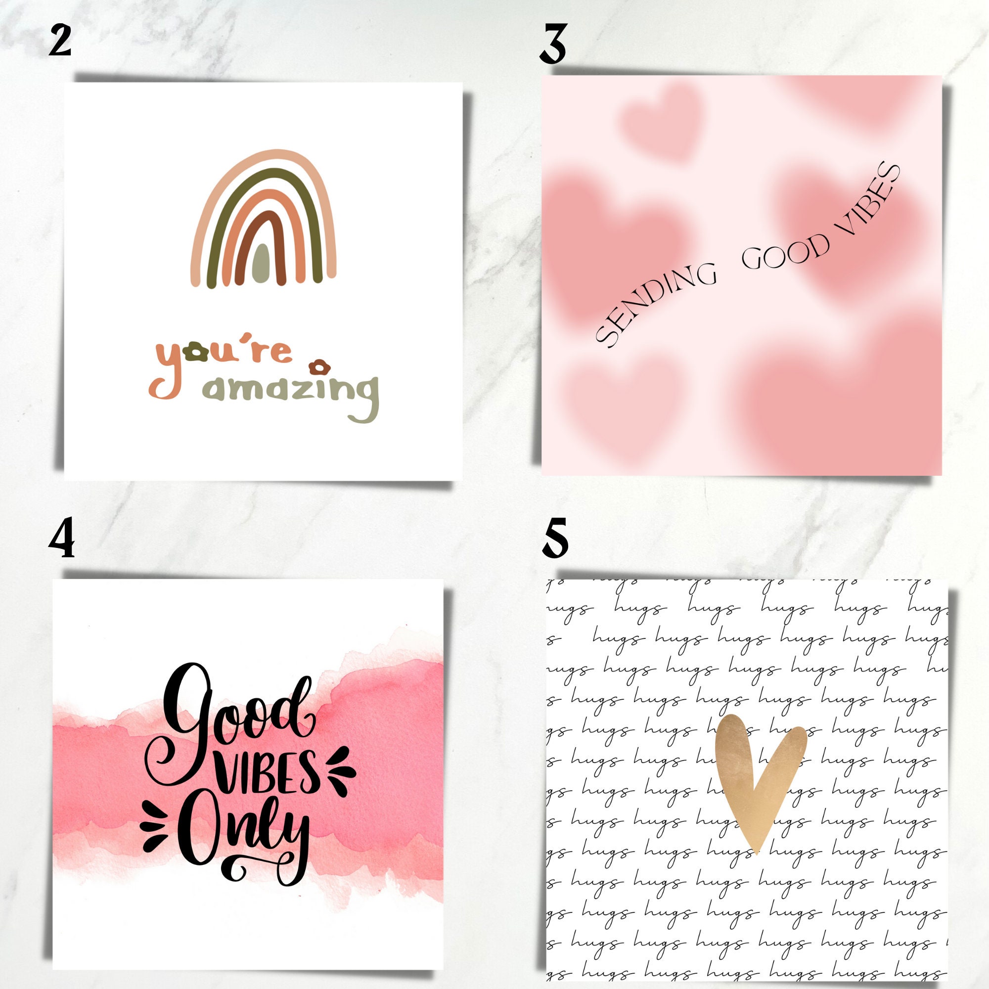 Good Vibes Gift Box Good Luck and Have Fun Personalized Card Sending ...