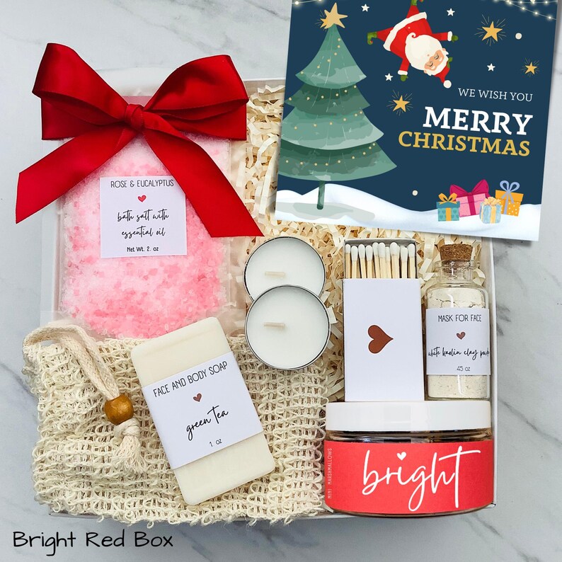 Happy Holiday Gift Box Personalized Card Merry Christmas Happy Holiday ...