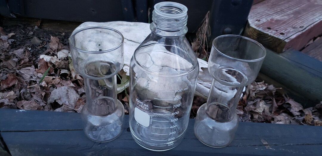 Vintage Pyrex Glass Lab Apothecary Chemistry Set - Etsy