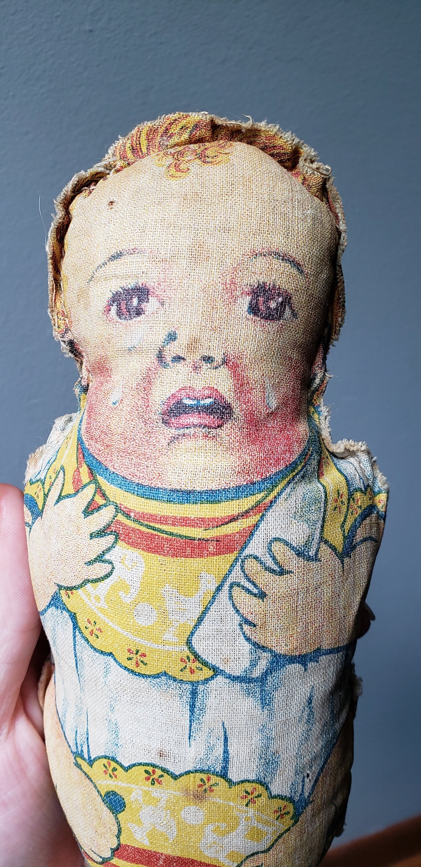 Antique Vintage Creepy Double Sided Doll Oddity Curio Cabinet ...