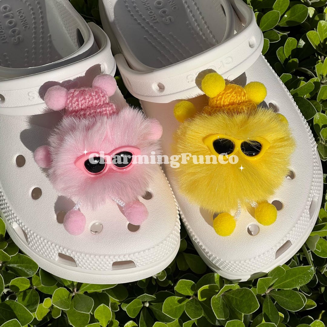 Set Fluffy Croc Charms Shoe Accessories-clips - Etsy