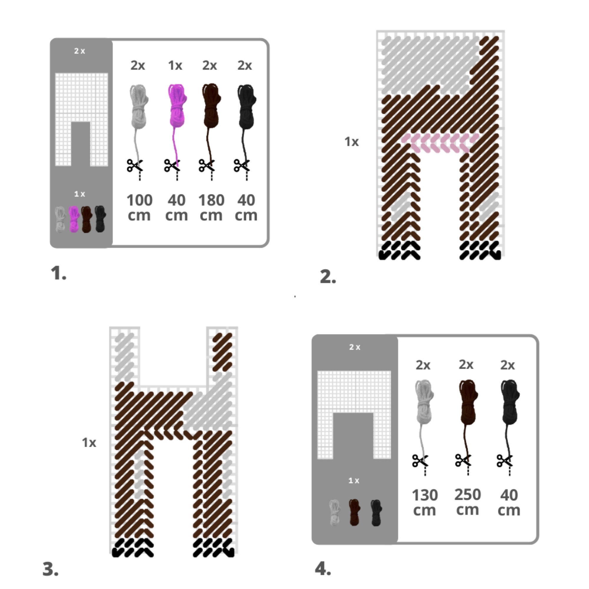 Minecraft Cow Plastic Canvas Pattern, Download Pdf, Gamer Desk Decor - Etsy