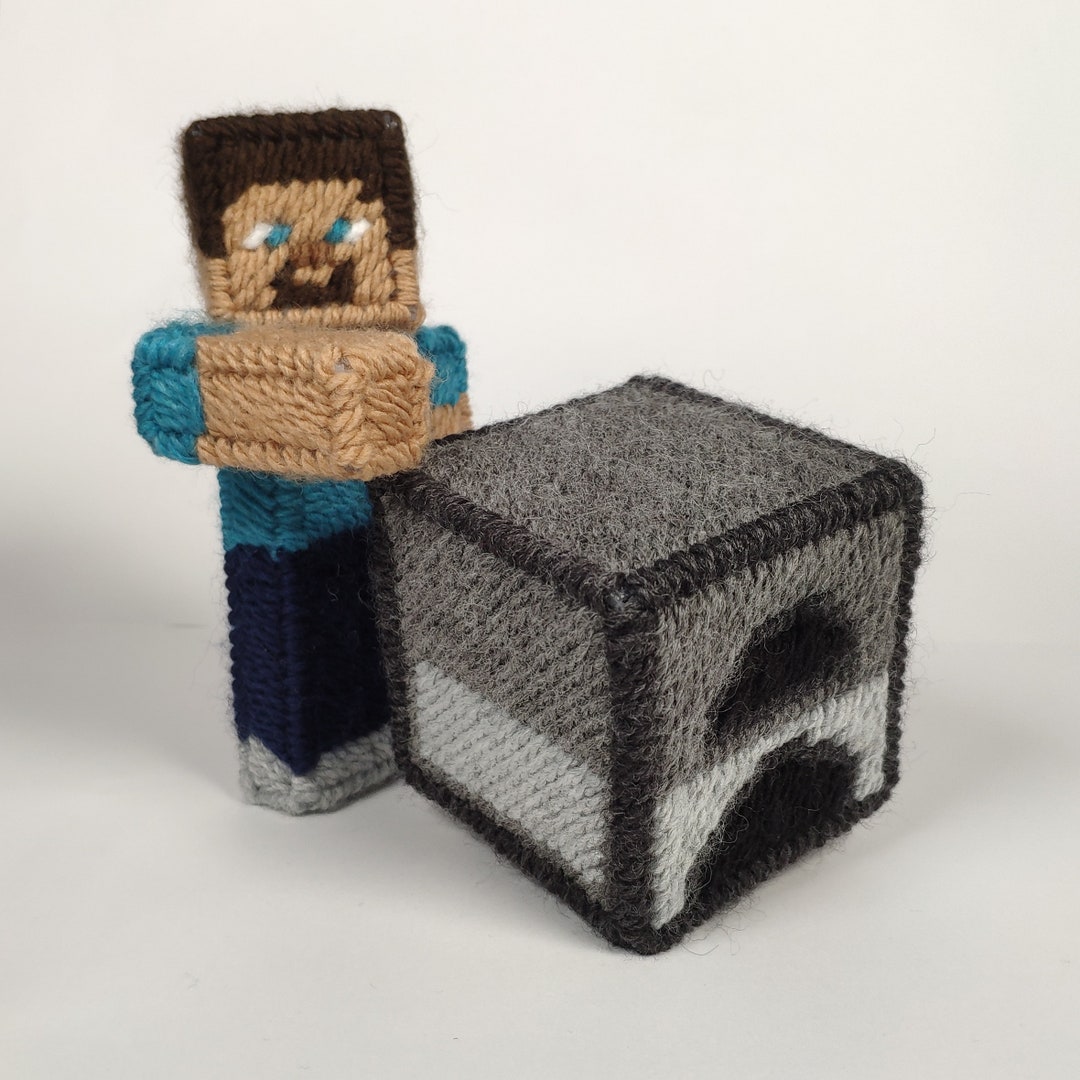 Minecraft Furnace Plastic Canvas Pattern, Download Pdf, Gamer Desk ...