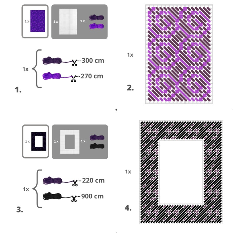 Minecraft Nether Portal Plastic Canvas Pattern, Download Pdf, Gamer ...