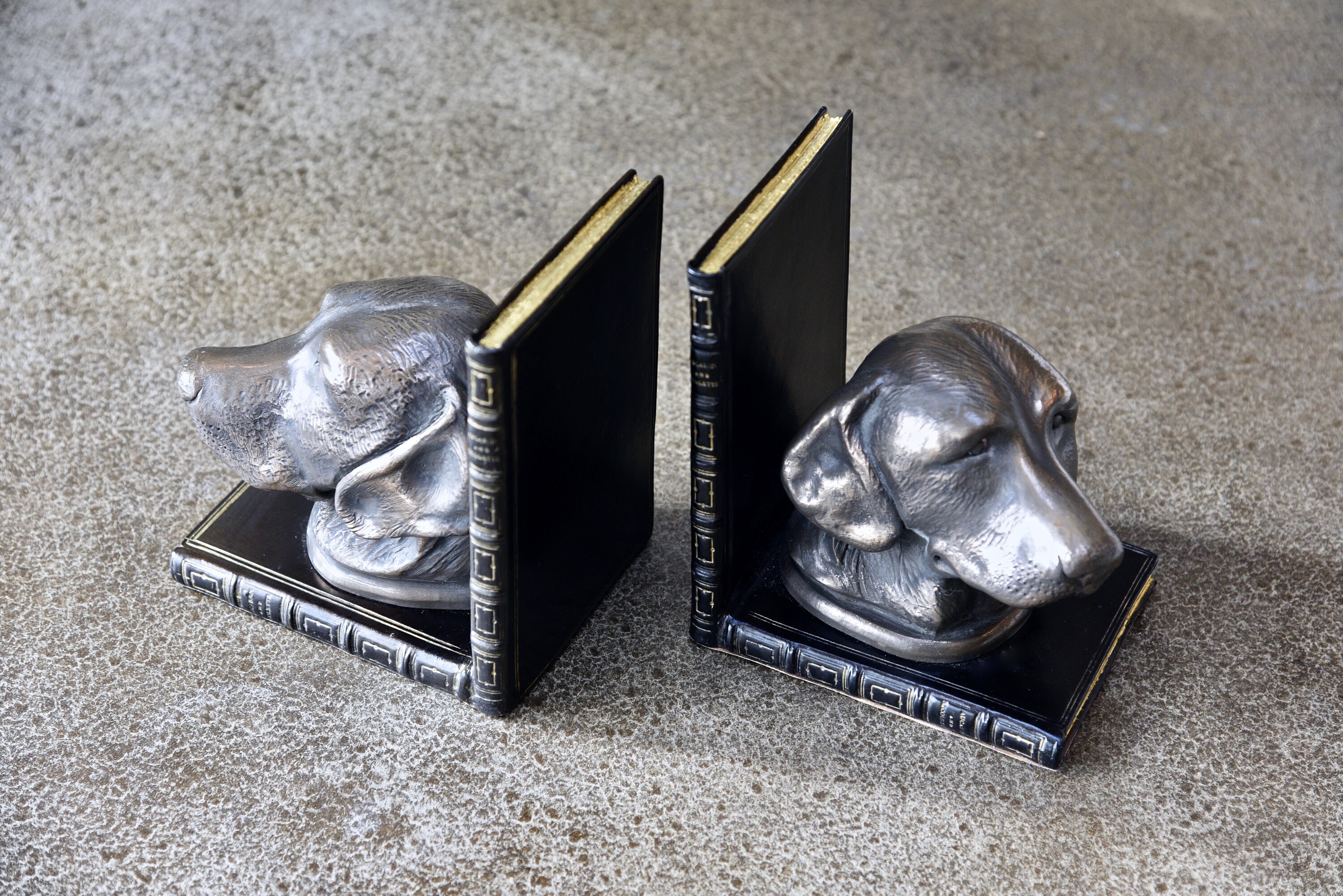 Bookends Labrador Head Pair - Etsy