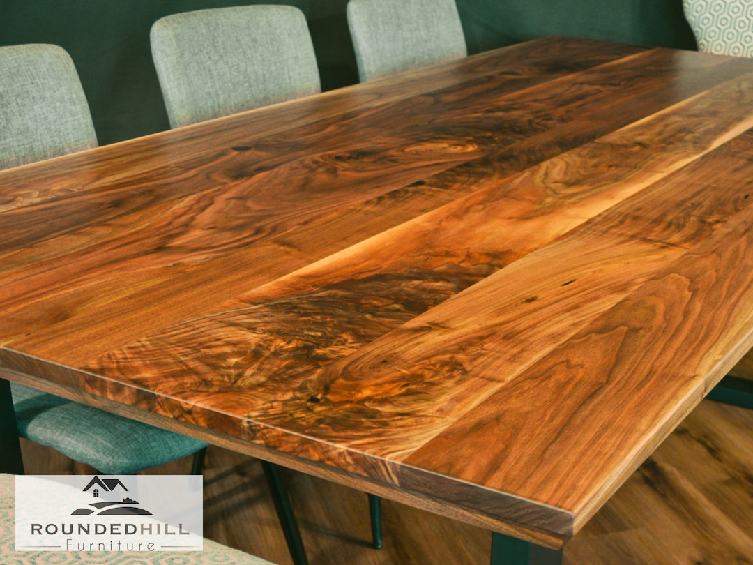 Walnut Dining Table, Modern Kitchen Table, Large Table, Conference ...