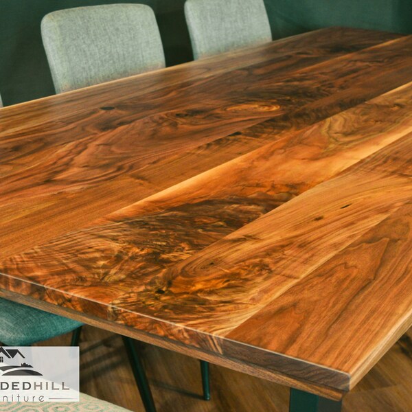 Walnut Dining Table - Etsy