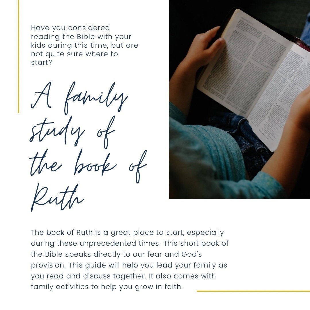 The Book of Ruth for Tweens and Teens | Family Bible Study |youth Group ...
