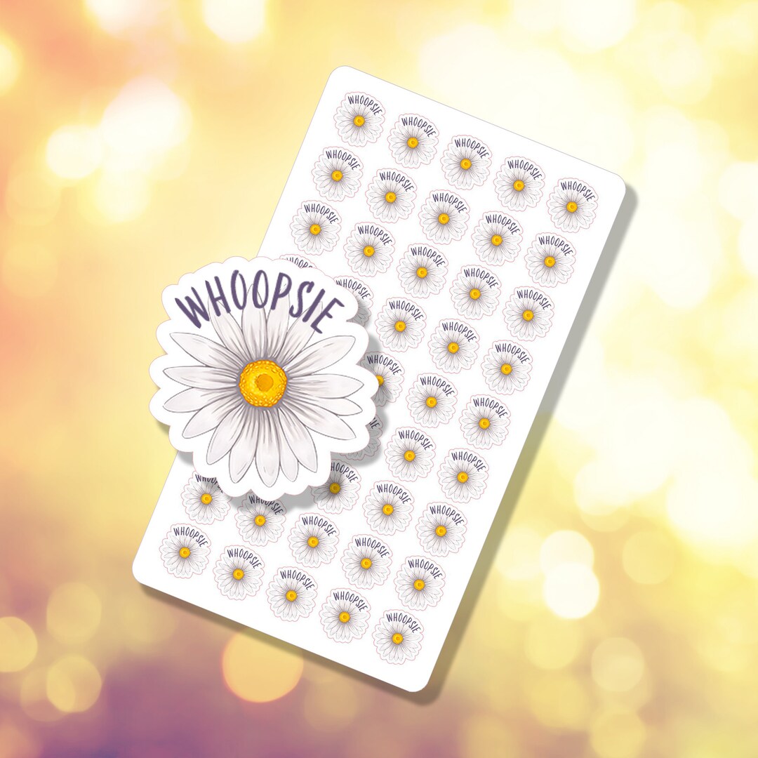 Whoopsie Daisy Journaling Budgeting Planning Sticker Sheet Floral Uh Oh ...