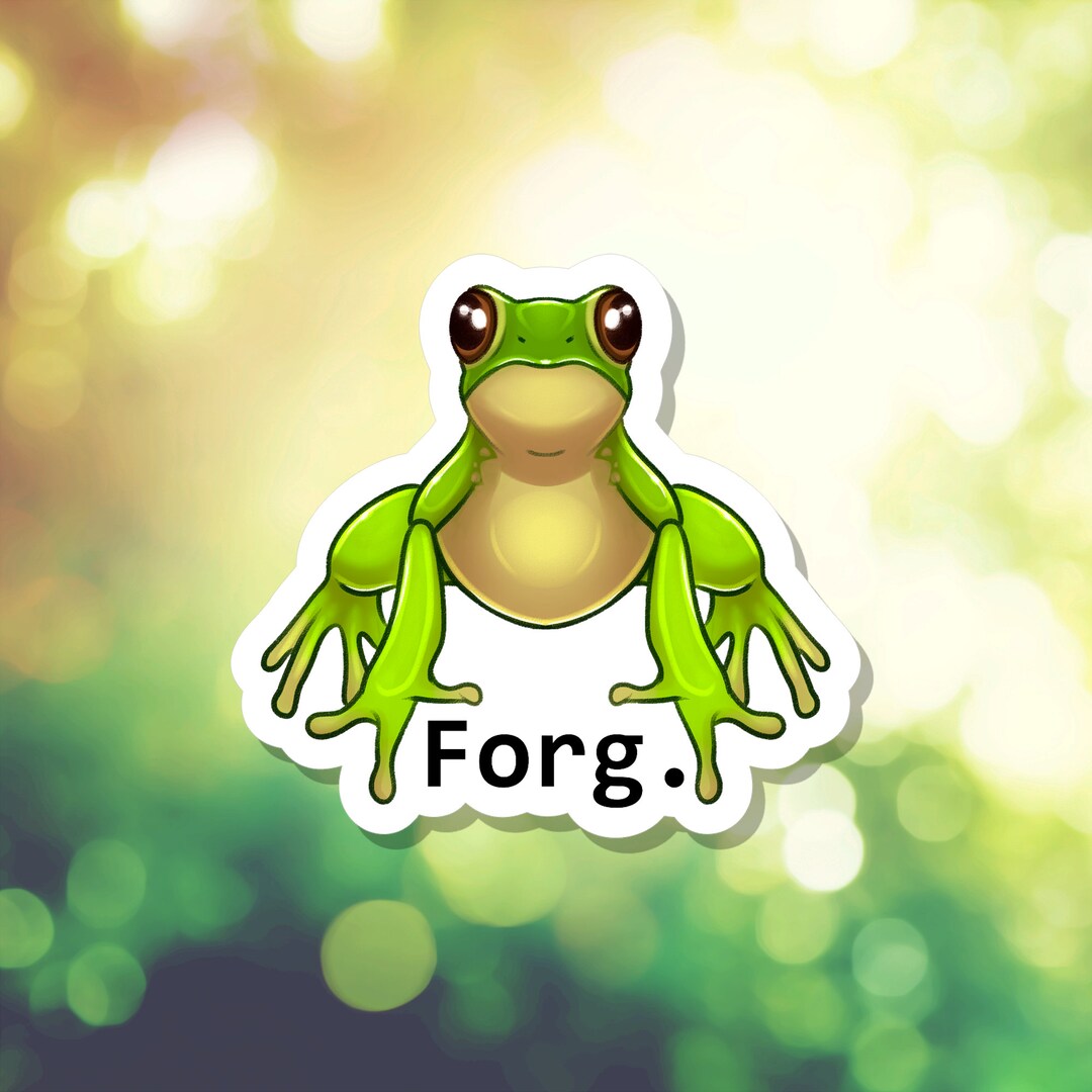 Forg Waterproof Sticker | Laptop Water Bottle Decorative Animal | Frog ...