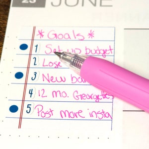 Notebook Paper Stickers | Fillable Full Box Sticker | Planner Sticker ...