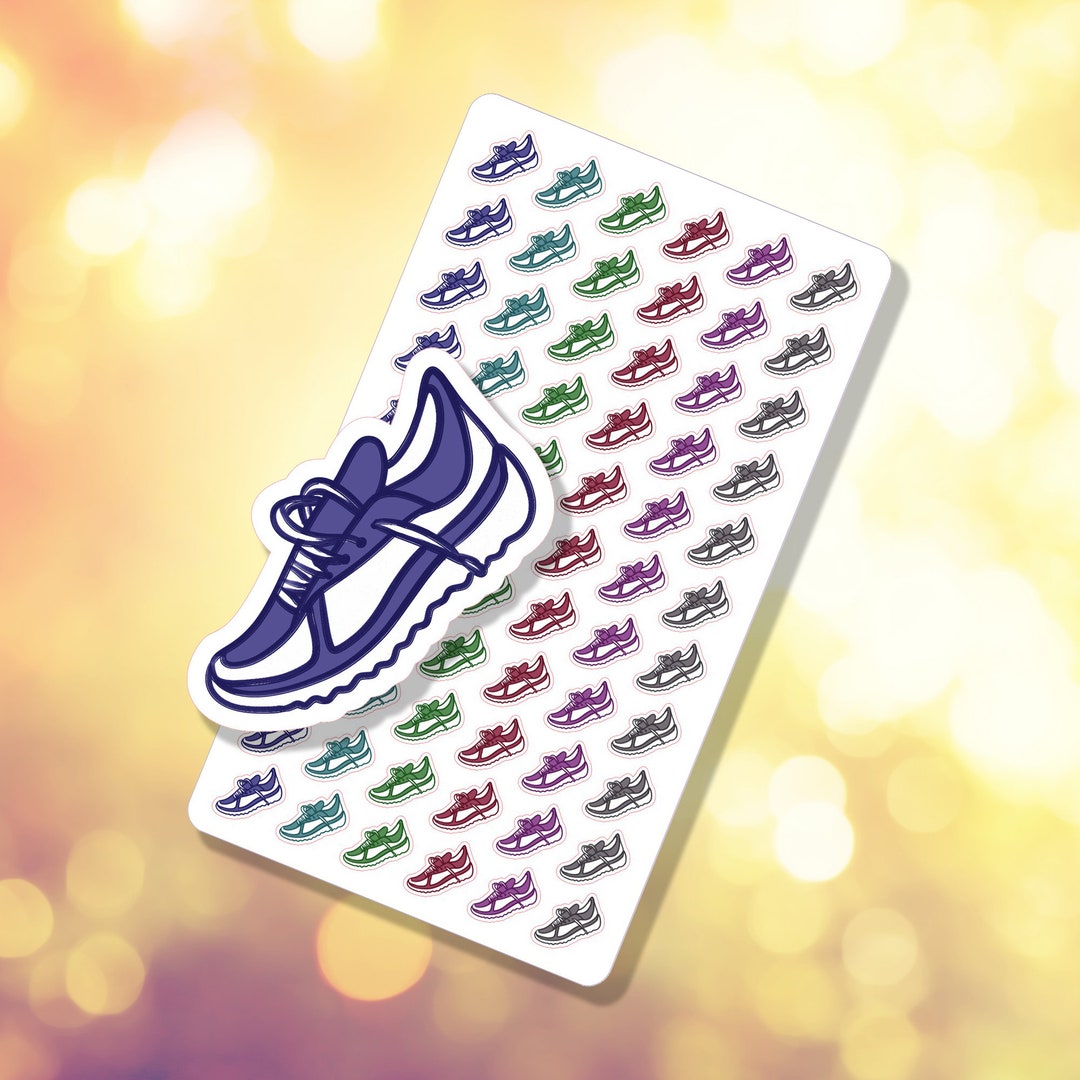 Sneaker Icon Sticker | Heath and Fitness Planner Sticker Sheet ...