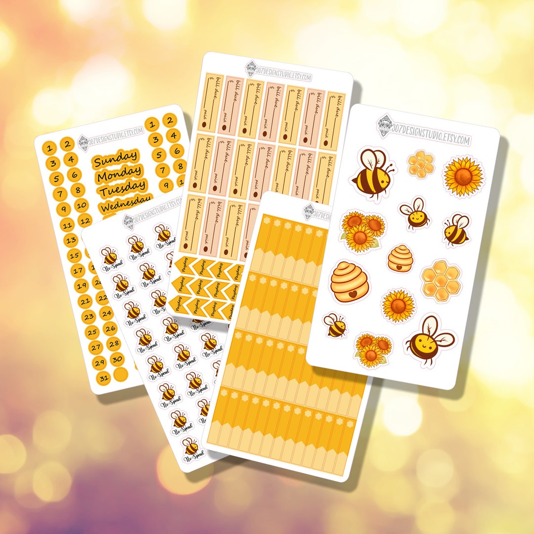 Honey Bee Budgeting Kit | Undated for ALL Months | Multiple Size ...