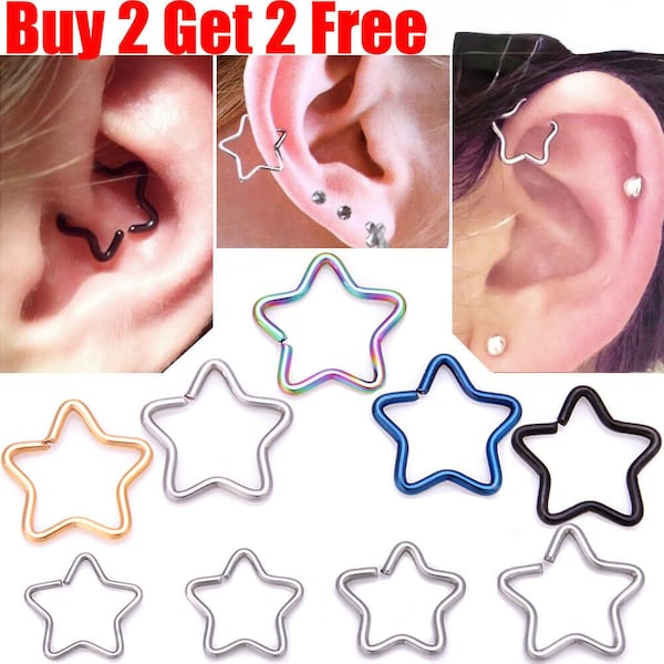 Star Nose Ring - Etsy