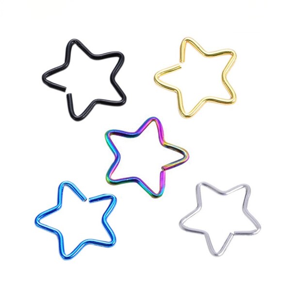 Star Nose Ring - Etsy